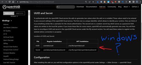 uuid and secret for openhab3 0 windows openhab cloud openhab