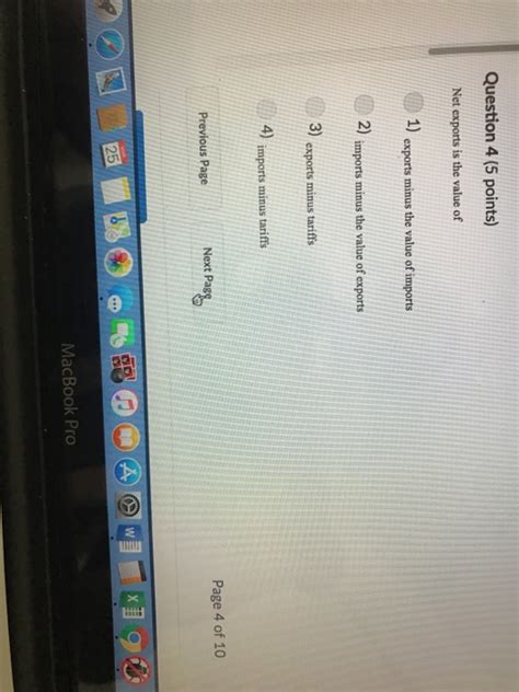 Solved Question Points Net Exports Is The Value Of Chegg