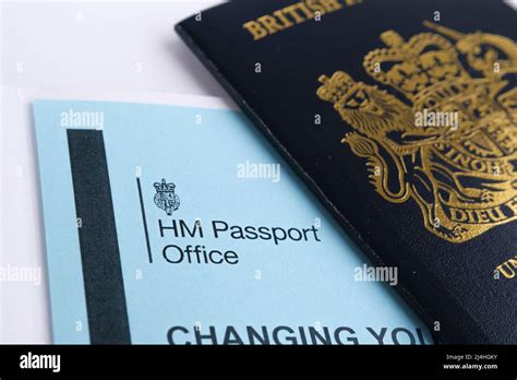 Hm Passport Office Logo Seen On The Genuine Letter And Blurred Uk
