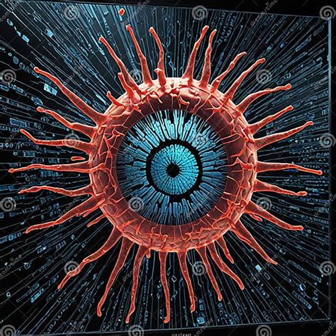 Ransomeware Robot Breaking Into Computer Security Stock Illustration Illustration Of Chip