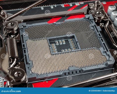 Connector For Installing A Central Processing Unit CPU Socket On A Modern Computer Motherboard