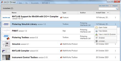 Pickering Matlab And Simulink Toolbox