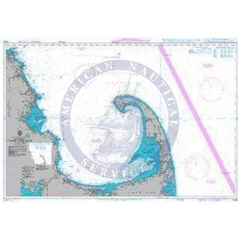 British Admiralty Nautical Chart 3096 Cape Cod Bay Amnautical