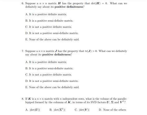 Solved Suppose A Nn Matrix H Has The Property That Chegg