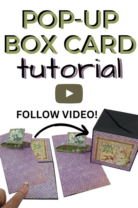 Pop Up Box Card Tutorial Pop Up Box Cards Box Cards Tutorial Card Tutorial