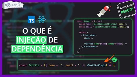 o que é injeção de dependência como aplicar no react js youtube