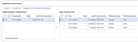 Bank Reconciliation Matching Rules By Groups In D365