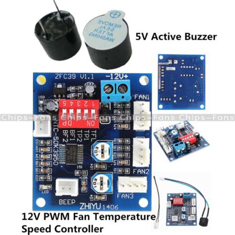 12v Pwm Pc Cpu Fan Temperature Speed Controller Ubuy India