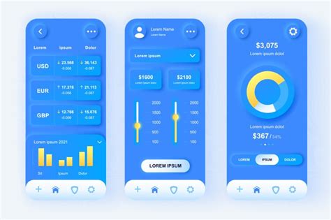 Timer Application Ui Design Concept Royalty Free Vector