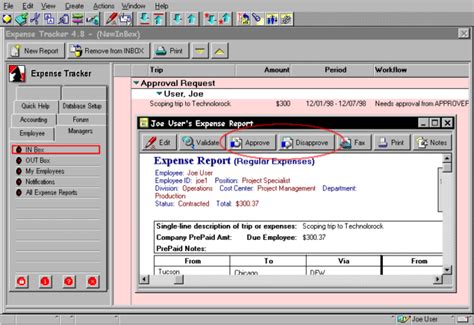 Lotus Notes Software Tracker Suite Expense Approval Routing Screenshots