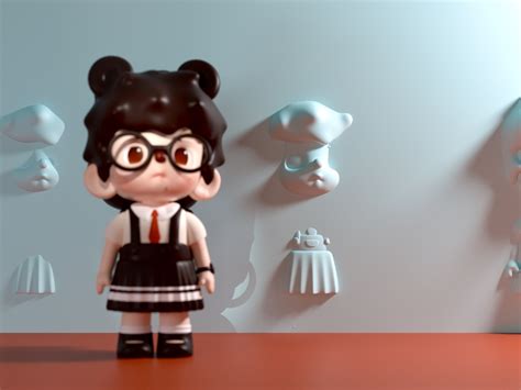 最近设计了一位短发小妹妹starymoose邓厚厚 站酷zcool