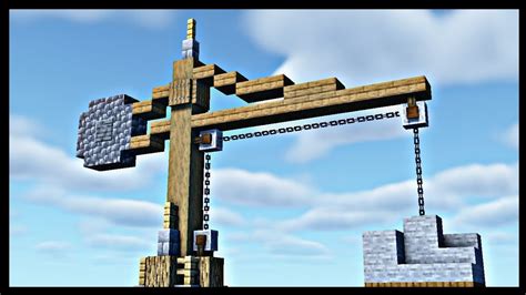 Minecraft How To Build A Crane YouTube