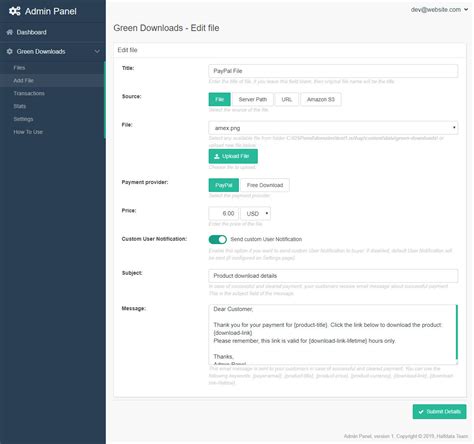 Paypal Green Downloads Standalone Script By Halfdata Codecanyon