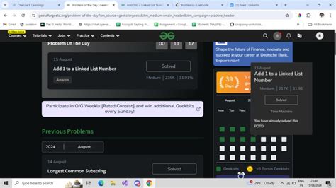 Today Is Day 22 Of My 30 Day Streak Challenge On Geeksforgeeks Rohit