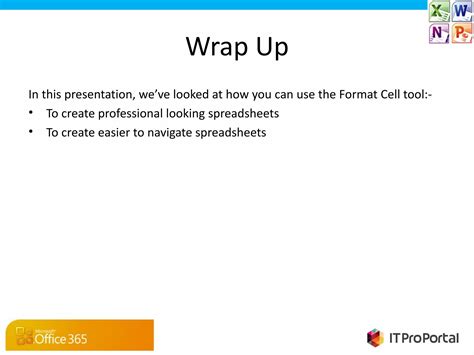 Excel Cell Format For Professional SpreadSheets PPT