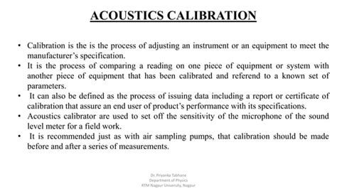 Environmental Acoustics Speech Interference Level Acoustics Calibratorpptx Digital Audio