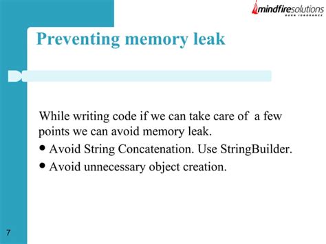memory leak in java ppt