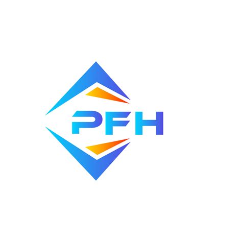Pfh Abstract Technology Logo Design On White Background Pfh Creative
