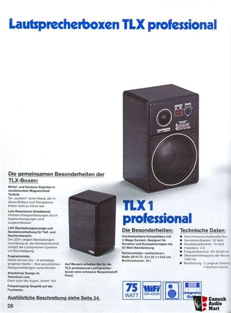 Telefunken TLX 1 Professional Speakers Photo #196937 - US Audio Mart