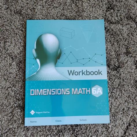 Dimensions Math Workbook 6a By