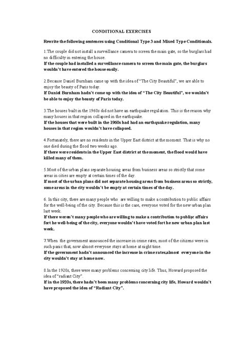 3rd Conditional Rewrite Ak Conditional Exercises Rewrite The Following Sentences Using