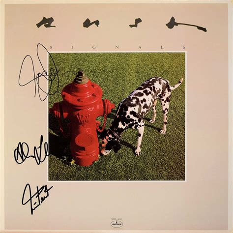 Rush Signed Signals Album