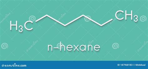 Hexane Skeletal Structure