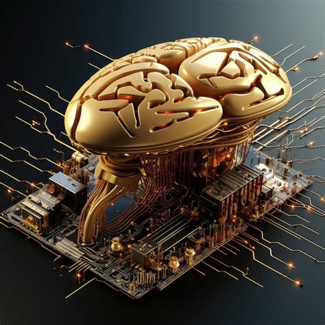 Premium Ai Image Artificial Brain Microchip On Motherboard Of