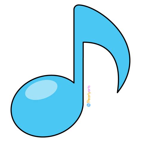 Free Cute Eighth Note Clipart Png File Pearly Arts