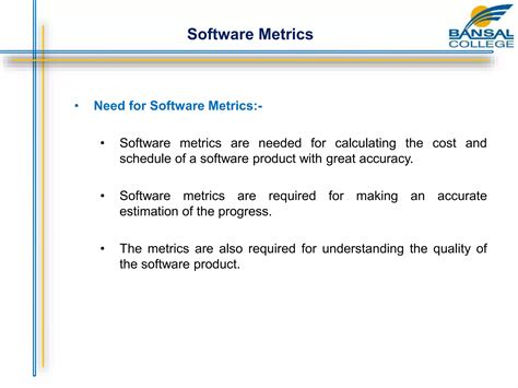 Lecture 8 Software Metrics Unit 3pptx