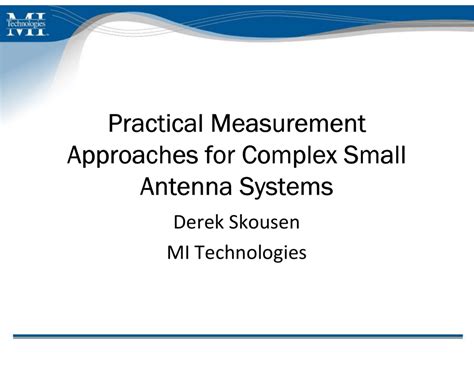 Practical Measurement Approaches For Complex