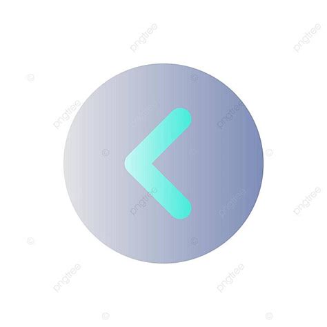 Ui Icon With Flat Gradient Color Depicting A Left Arrow Button Vector Vector Left Concept Png