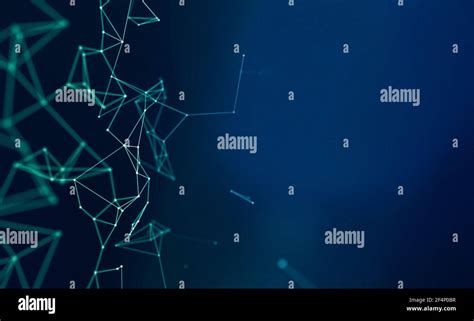 Abstract Geometric Plexus With Triangular Cells Connecting Dots Background Perfect Backdrop