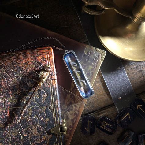 Ansuz Laguz Uruz Three Norns Two Sided Pendant Runic Amulet Etsy