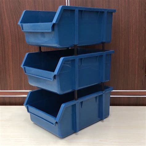 Ud 3pcs Large Stackable Bin Boxes Storage Organizer Supplies Tools Bins