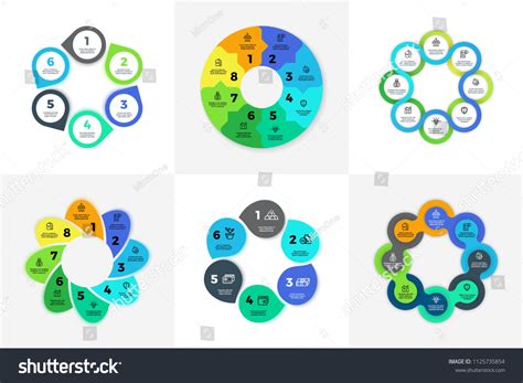 Circle Infographic Chart Diagram Process Workflow Stock Vector Royalty Free