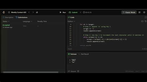 weeklyt contest 420 leetcode a solution youtube