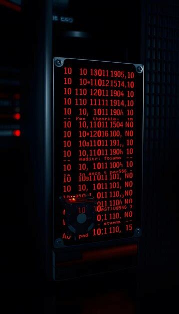 Red Binary Code Data Black Out Some Data Missing From System Server