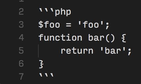Php Code Syntax Highlighting Does Not Work In Markdown Files · Issue 9 · Microsoftvscode