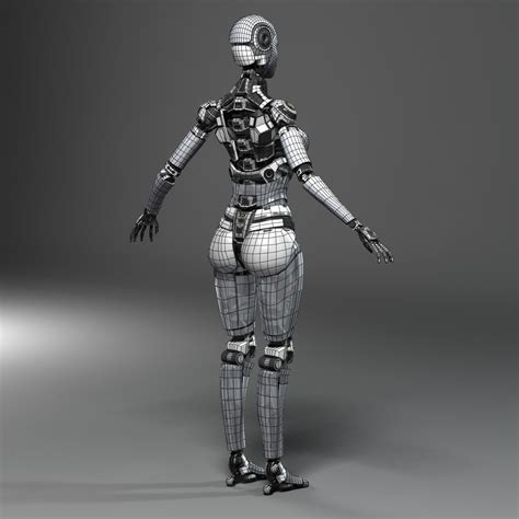 3d Model Female Robot