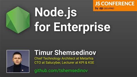 Nodejs For Enterprise Js Conference Ppt