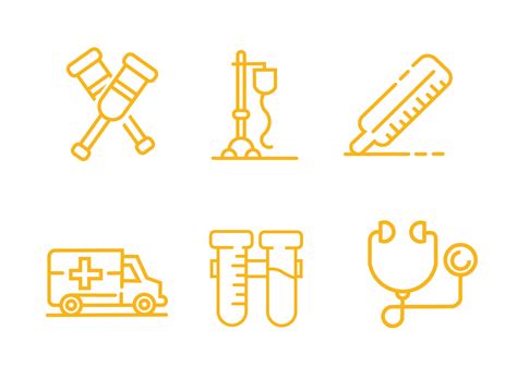 Vector Design Medical Device Icon Or Symbol Set 7796211 Vector Art At Vecteezy