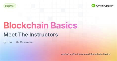 Video Blockchain Basics Meet The Instructors Blockchain Basics