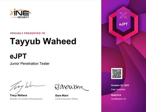 Ejpt Certification Ethicalhacking Cybersecurity Penetrationtesting Infosec