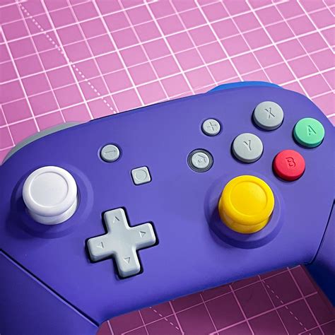 Nintendo Switch Pro Controller Mod Gamecube Retro Style Customized Con Gametraderzero