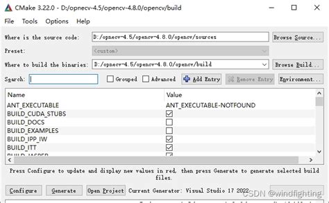 windows的cmake opencv opencv contrib tensorrt的编译 cmake opencv windows