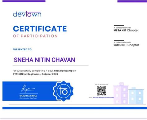 Sneha Chavan On Linkedin Devtown Python Bootcamp Newbeginning Neverstoplearning