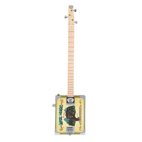 Lace Electric Cigar Box Guitar Grizzly Bear 4 String Music Part