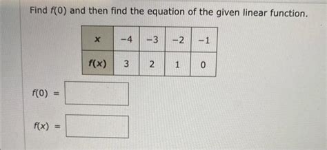 solved find f 0 and then find the equation of the given