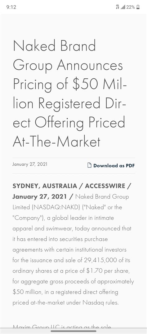 Naked News Release R Nakd